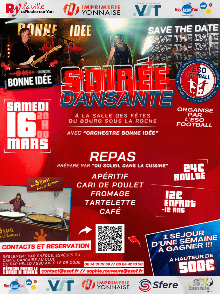 SOIRÉE DANSANTE INSCRIPTION - ESO Football